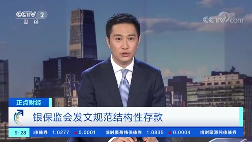 [正点财经]银保监会发文规范结构性存款
