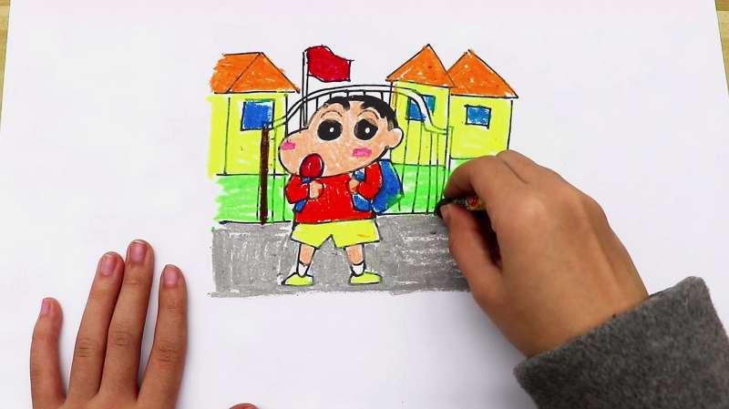 还记得可爱的蜡笔小新吗?简单几句就可以画出来,快动手试试吧