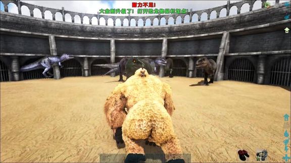 方舟生存进化1个金刚vs10个南方巨兽龙 暗墨解说