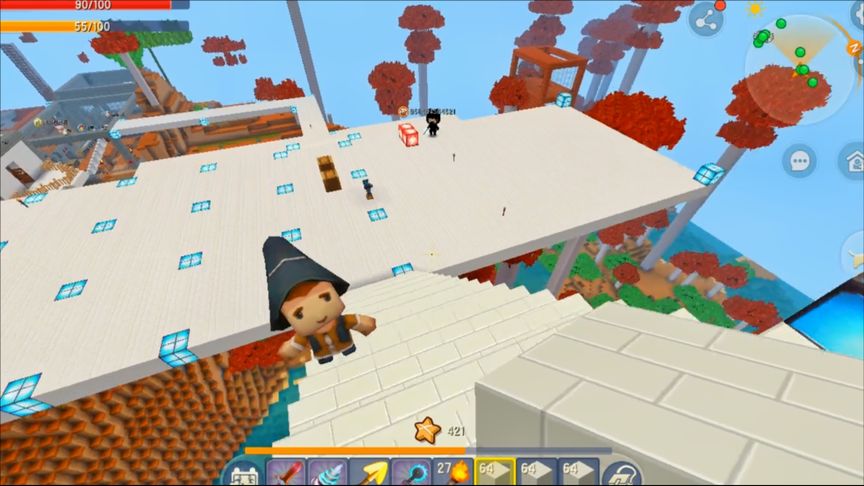 迷你世界冒险107:皮皮然准备盖个空中宫殿