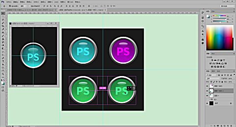 【UI系列】PS教程-图标类水晶按钮渐变图标-UI基础教程入门必学-晓月...