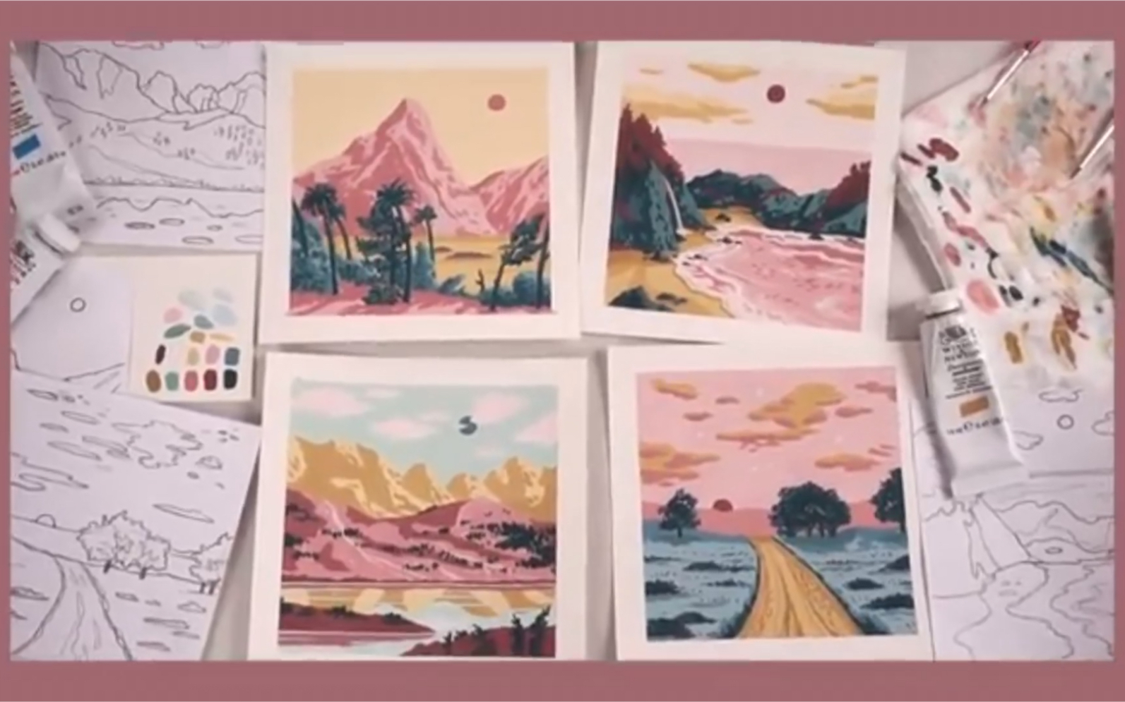 简单易学水粉画