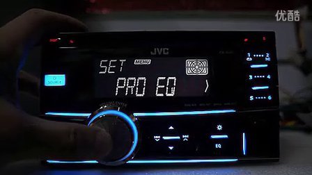 JVC汽车双定发烧CD机KW-R400超酷外观24bit芯片USB,前后双AUX