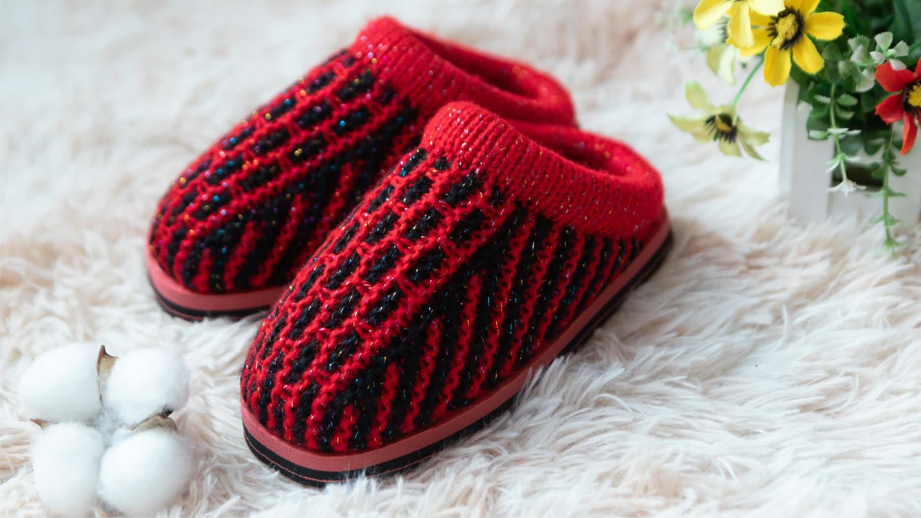 4婴儿毛线鞋编织视频