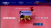 精彩回顾: 樊振东反手拧拉, 假动作把倒龙差点晃倒
