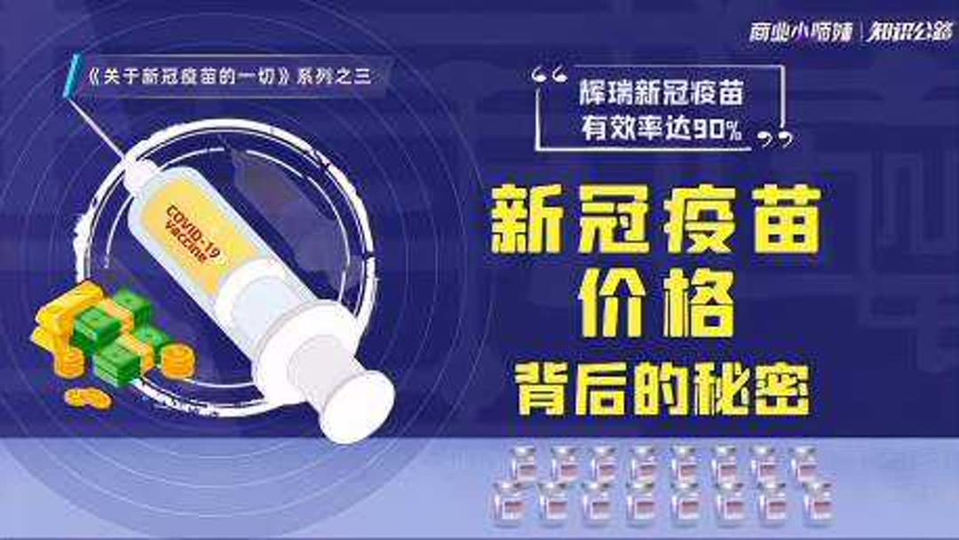 辉瑞新冠疫苗有效率达90% 即将上市的新冠疫苗是如何定价的?