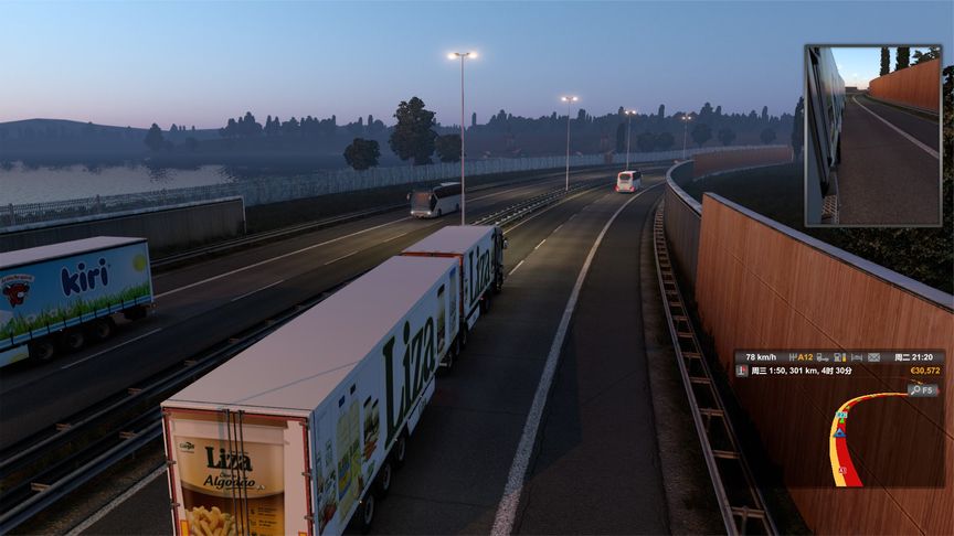 欧洲卡车模拟2:创业日记84飞机在眼前降落看来一眼差点翻车