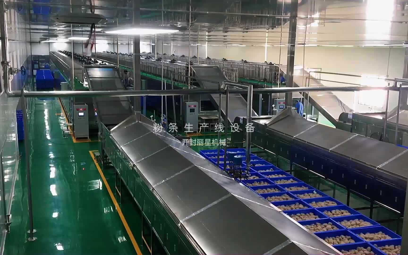 带烘干水晶粉丝生产线_粉条机链条传动 故障率降低