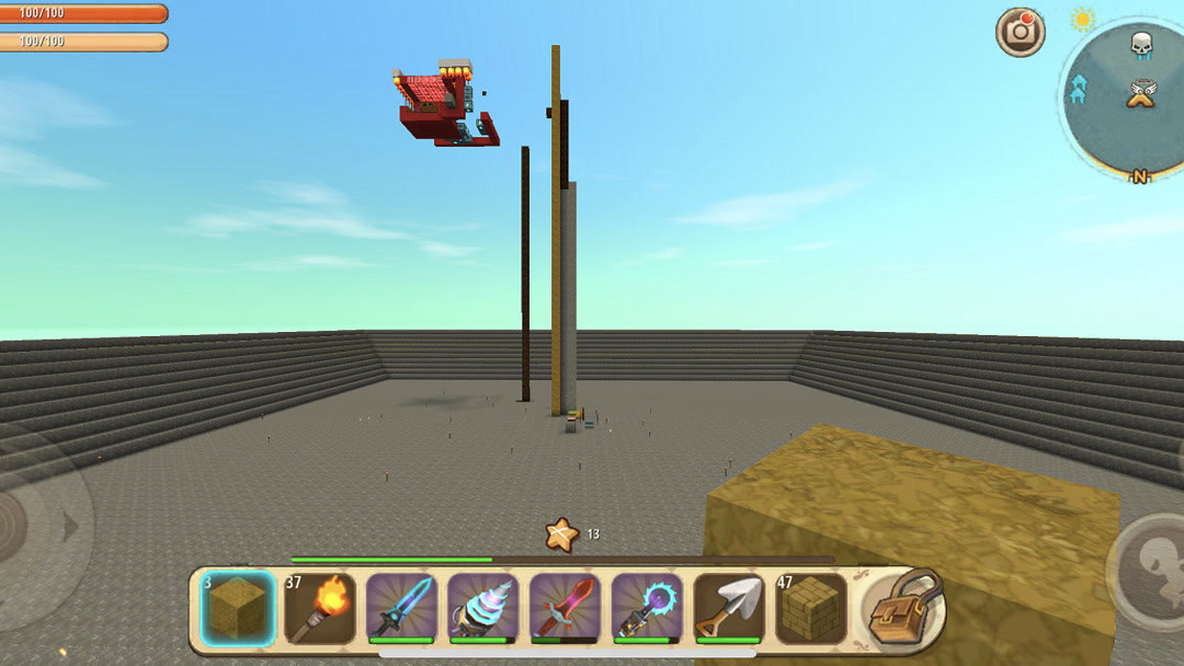 迷你世界之创造模式:今天盖的新家怎样呢?游戏