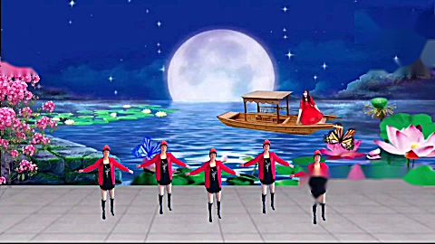 中百华泰广场舞《众人划桨开大船》十七步