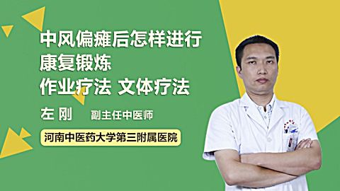 中风偏瘫后怎样进行康复锻炼 作业疗法 文体疗法