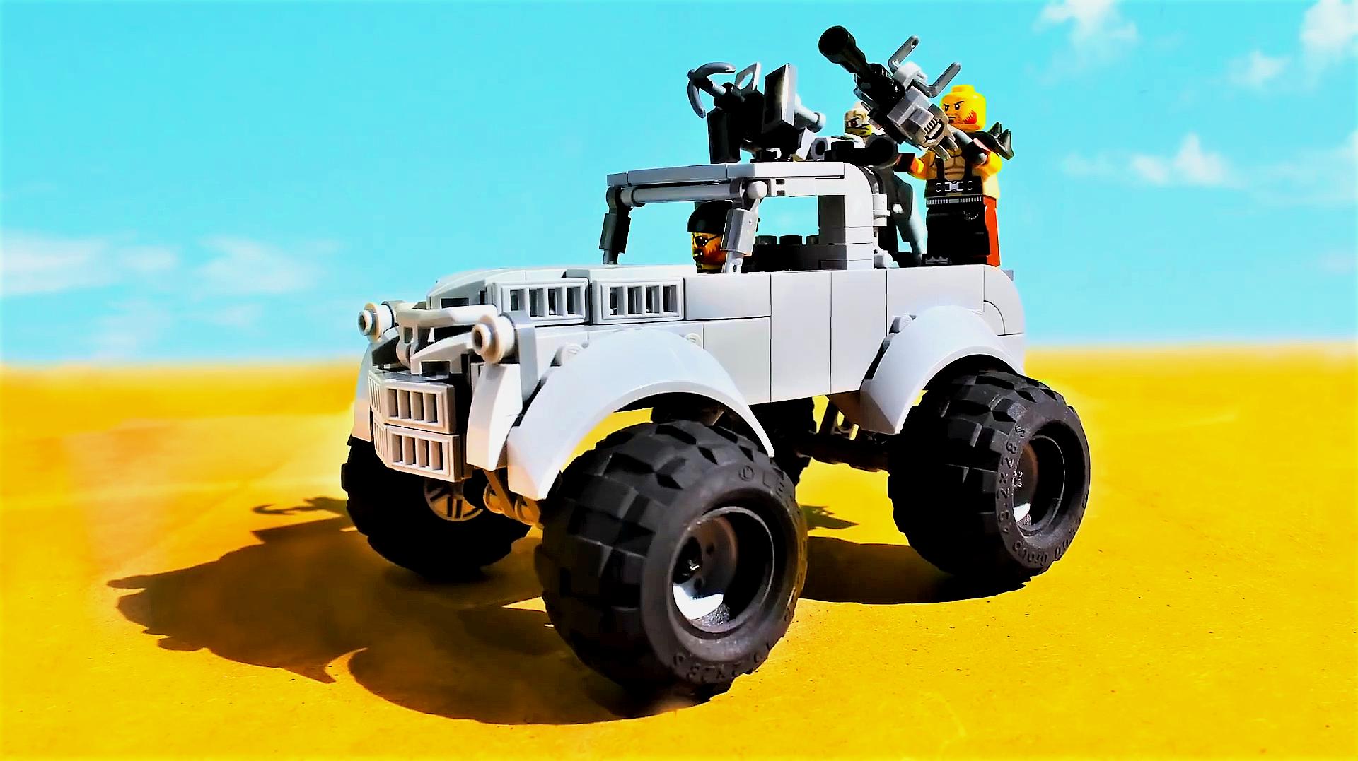 乐高MOC拼装《疯狂的麦克斯》中大型改装皮卡车大脚兽积木