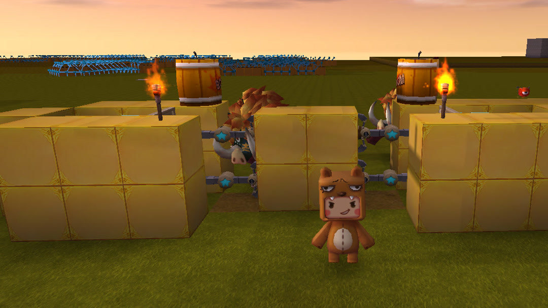 迷你世界黑科技野人阻挡感应门,再也不怕野人拆门了!