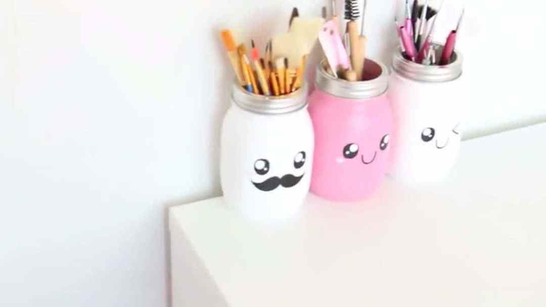 DIY手工—制作超可爱笔筒, 好看实用又省钱