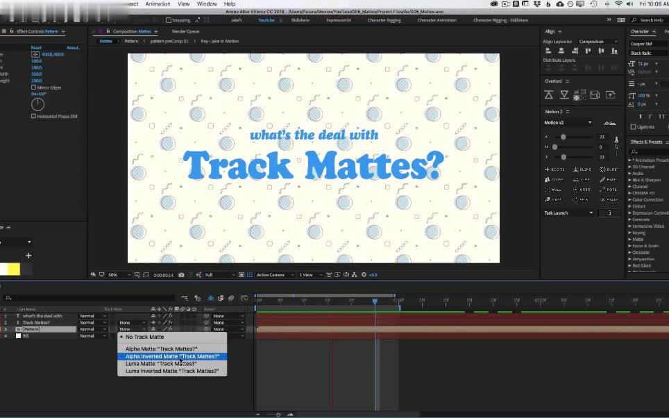 【Ae高级教程】AfterEffect|最核心知识之一轨道蒙版