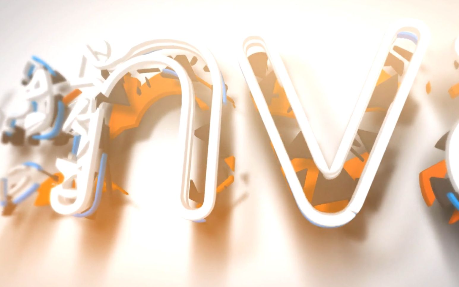 394震撼三维3D标志logo碎片拼贴生长片头ae模板