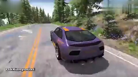 车祸模拟器:当越野车开启翻滚模式,看完有点想笑