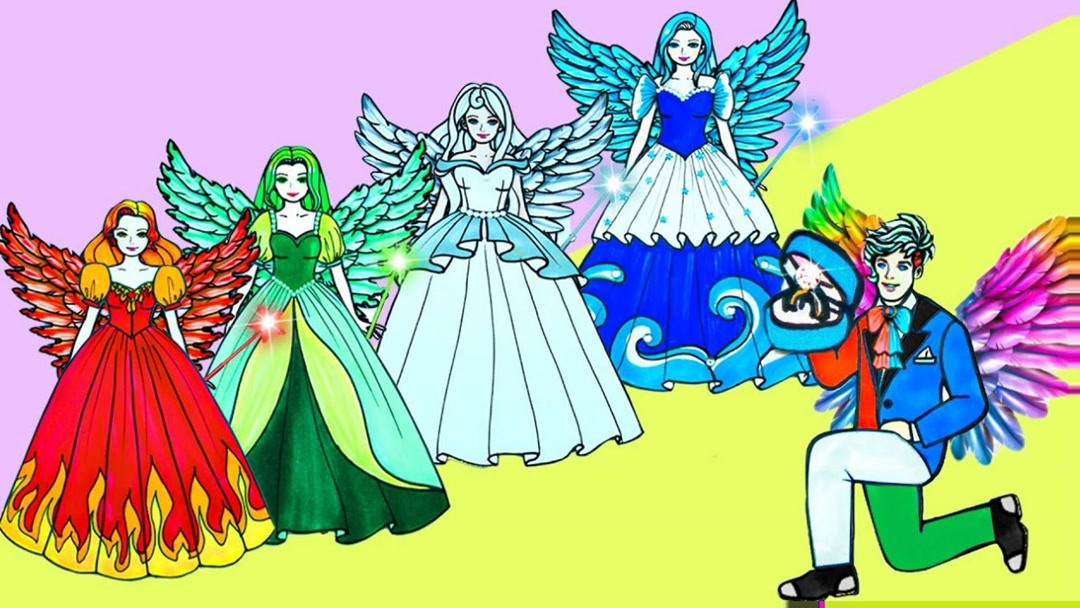 剪纸小动画:美丽的四季天使,王子的真命天女是白衣天使吗?