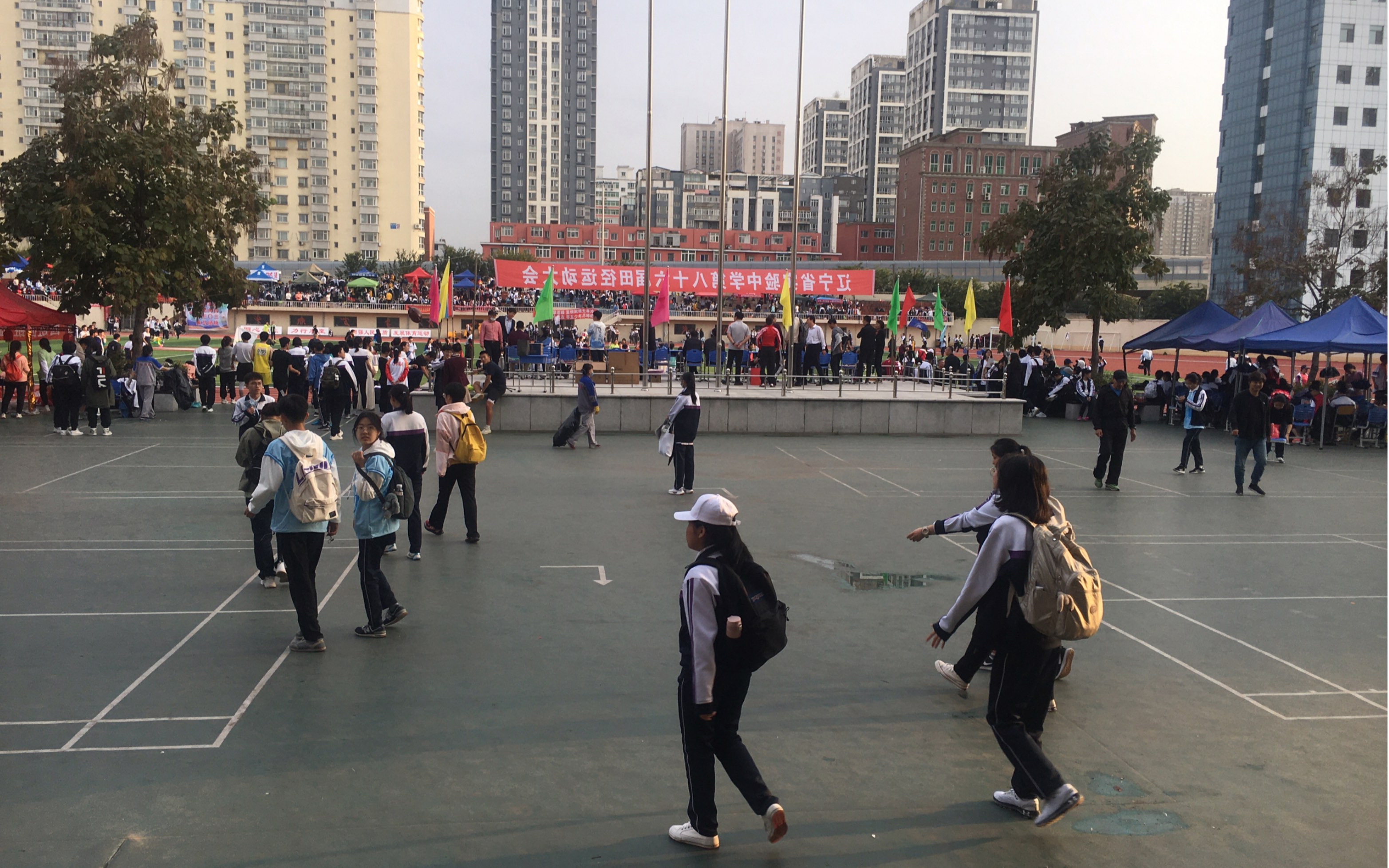 辽宁省实验中学第八十六届运动会开幕式(非正常视角拍摄)