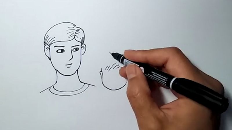 简笔画爸爸妈妈和我,真是和和睦睦的一家三口简笔画,一起来看看