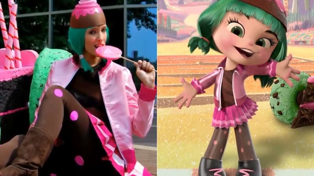 可爱动漫人物模仿秀