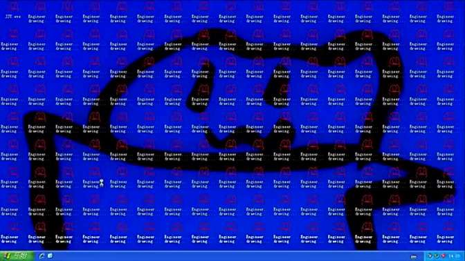 一个新型电脑病毒测试,加恐怖BGM,深夜误点,细丝极恐!