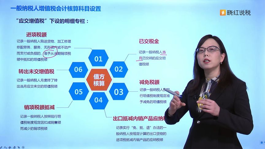 “应交增值税”的借方明细专栏核算什么?