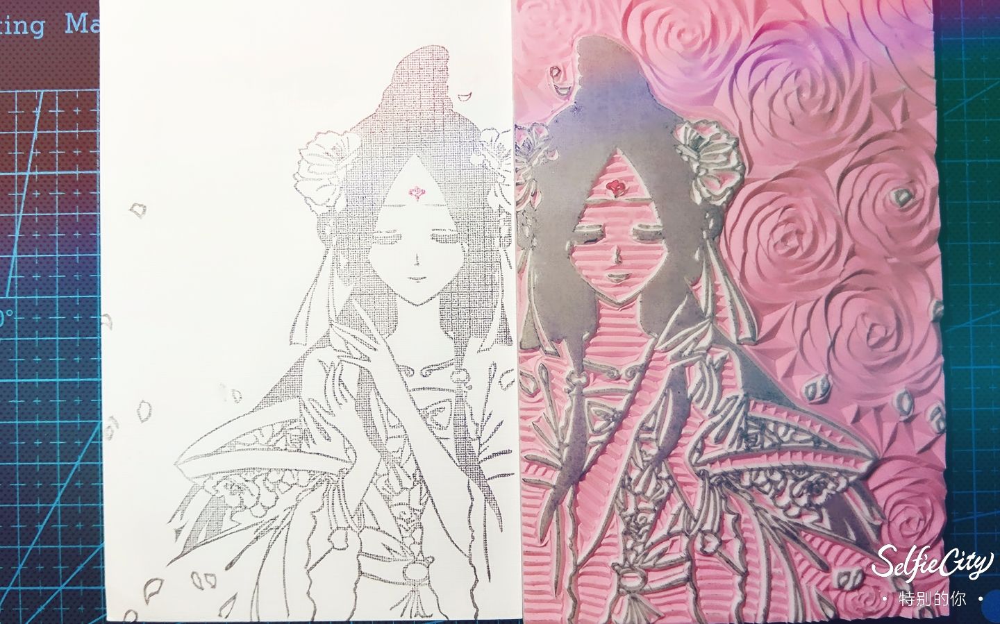 【橡皮章】日常撸章(6) 玫瑰留白