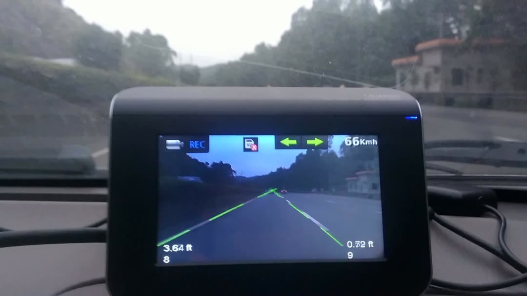 车道偏离系统+前向防撞预警系统演示