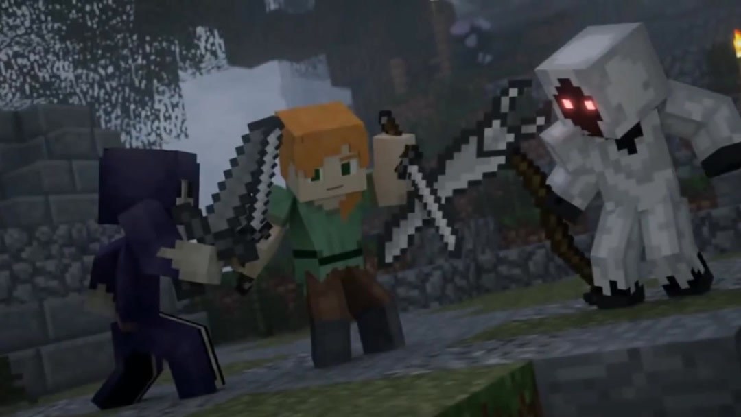 我的世界动画微电影#史蒂夫动画人生02 爱丽克丝单挑实体303不虚