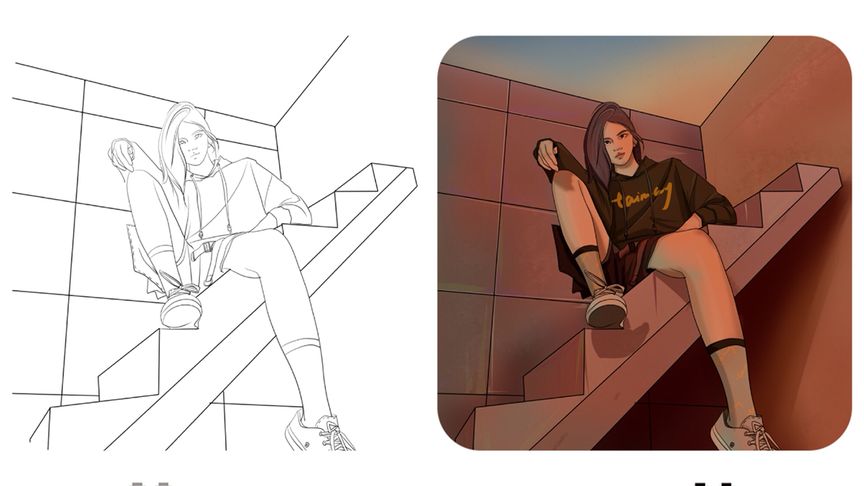 学姐更新sai插画教程喽,来!一起学画画