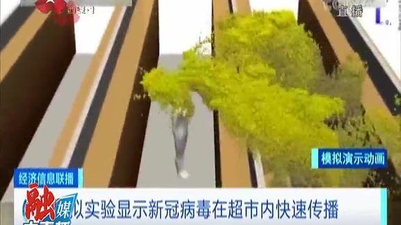 模拟实验显示新冠病毒在超市内快速传播