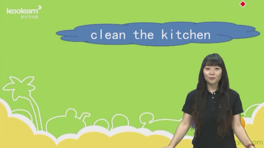 clean the kitchen