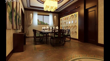 盐城上元室内装修设计培训,中式风格效果图