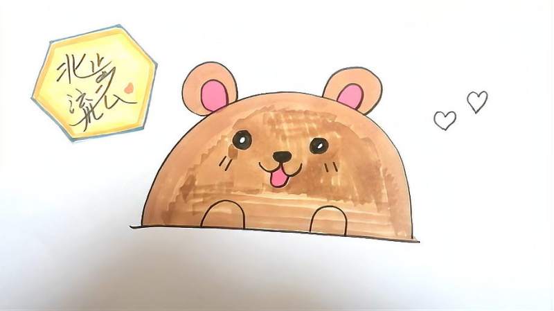 儿童简笔画:小仓鼠,学会画一只可爱的小仓鼠