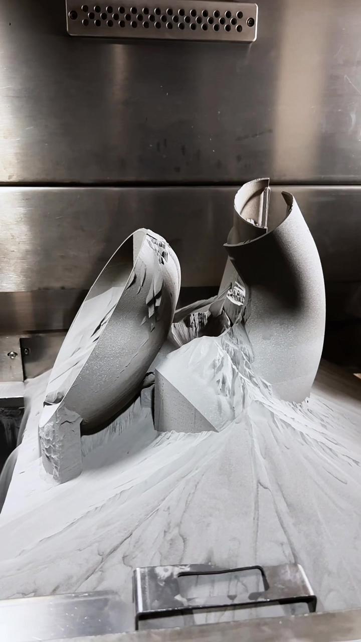 金属3d打印模型再次出炉#金属3d打印 #工作实拍视频