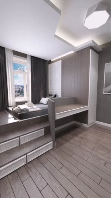 书房卧室合理规划,抽拉书柜的设计超能装