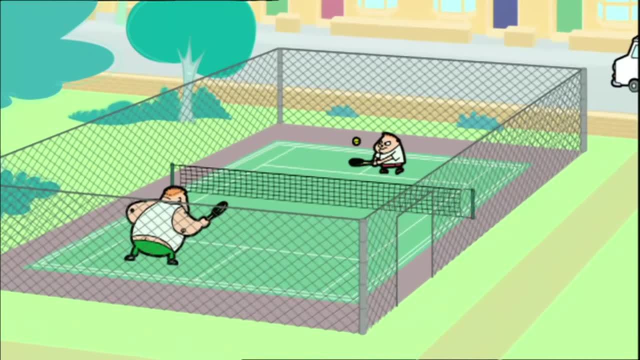 憨豆先生动画版:憨豆爱护卫生,他把地上的垃圾捡起来扔进垃圾桶