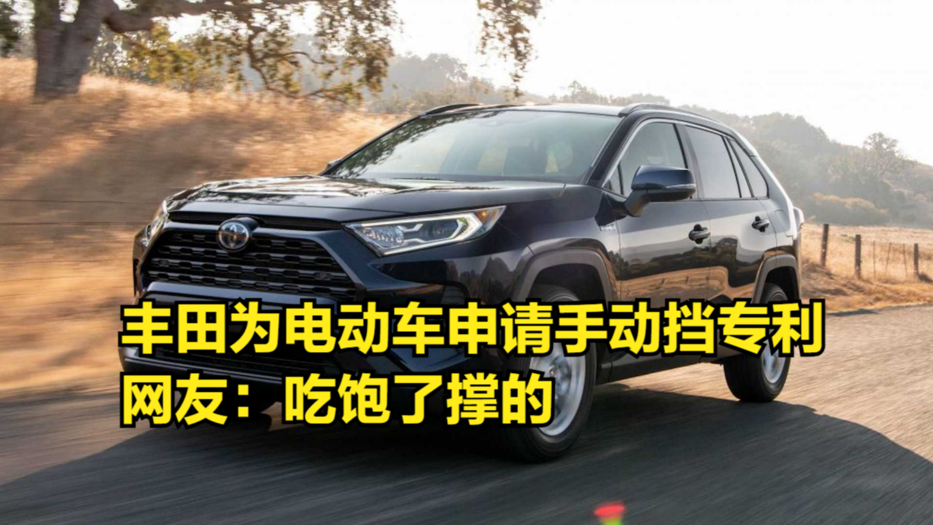 丰田为电动车申请手动挡专利,网友:吃饱了撑的