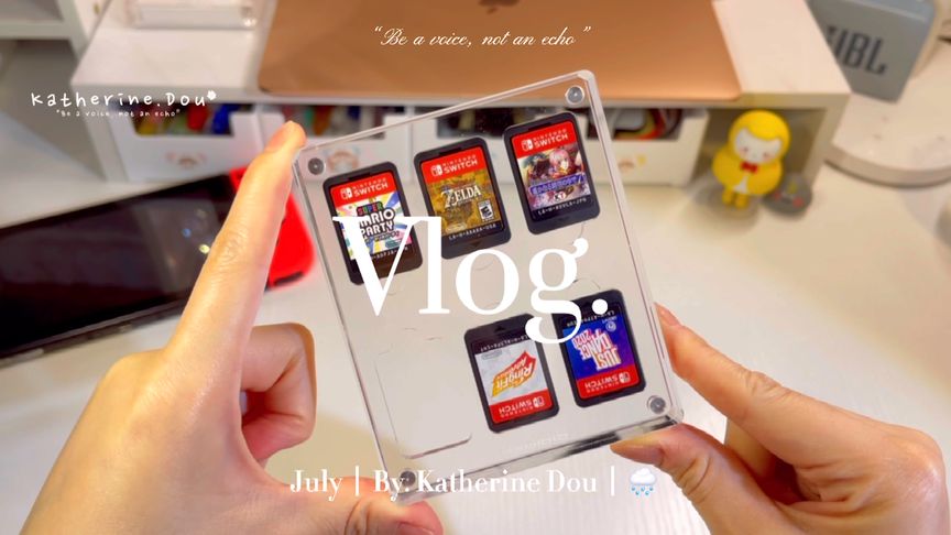 开箱VLOG|小仙女都会用的透明SWITCH卡带收纳