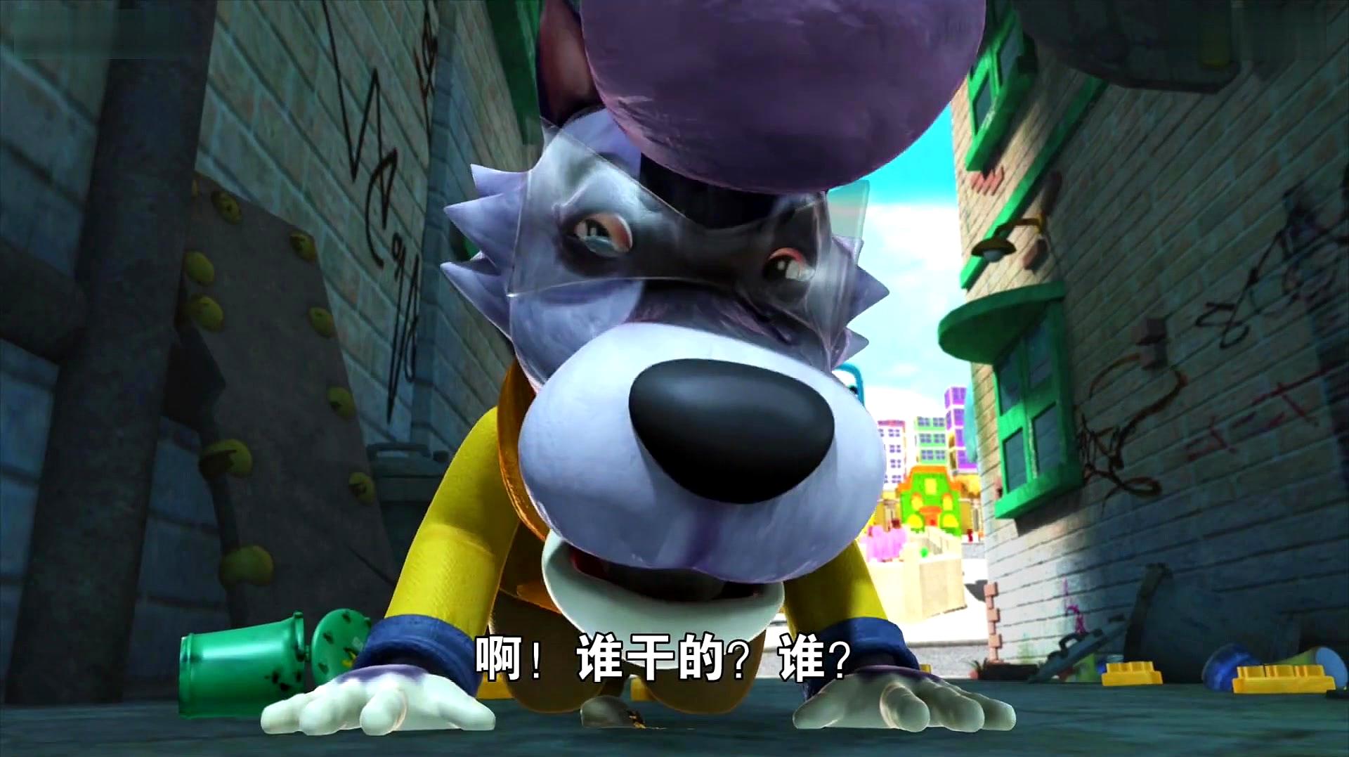 猪猪侠之积木世界:大灰狼的全部金币都变小了,超人强假装不知道