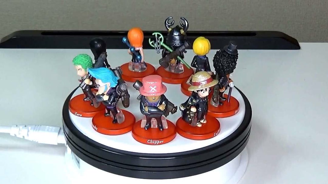 航海王 动漫模型手办 航海王 草帽团伙 迷你黑衣风格模型手