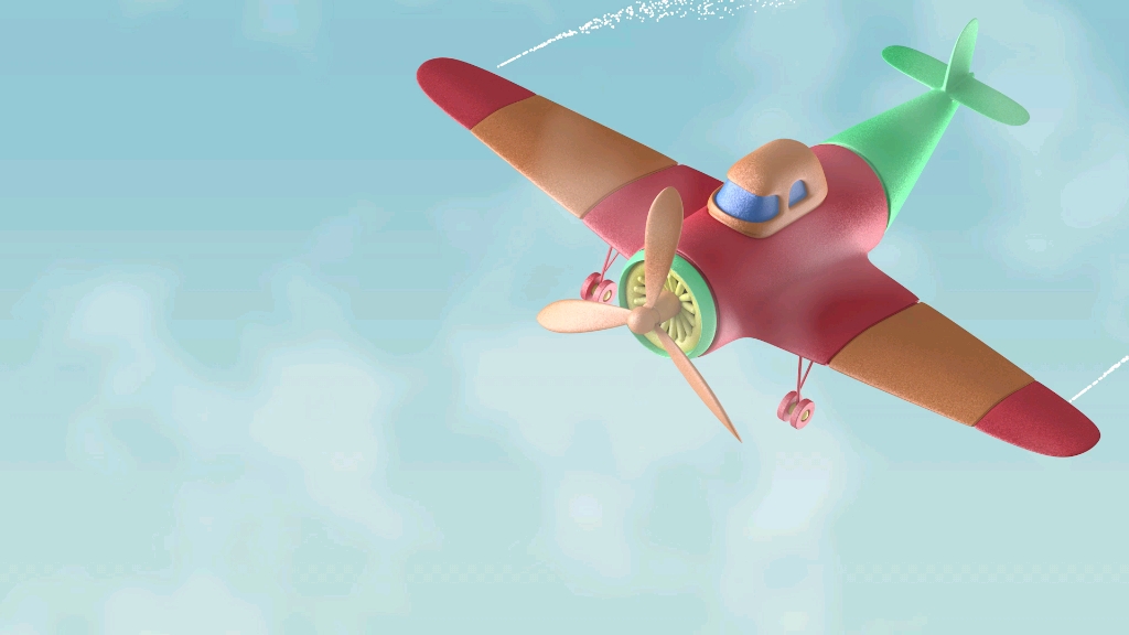 【交作业】c4d飞机模型