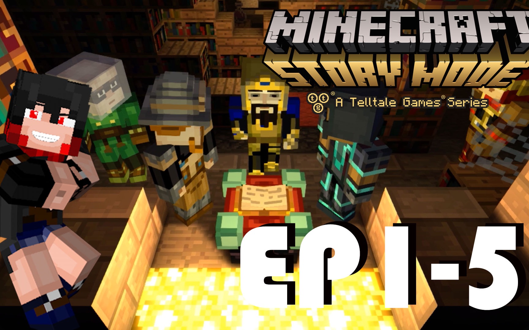 Minecraft story mode |我的世界故事模式| : episode 1 第一章 #5 两个英雄