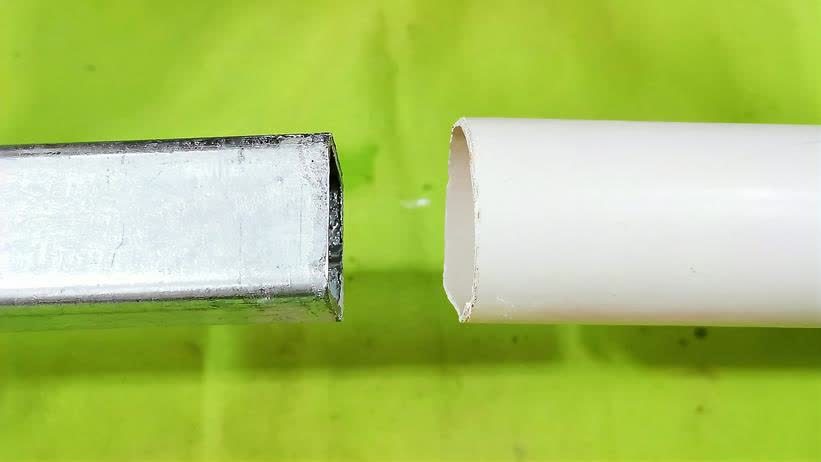 四方角钢怎么接PVC管?这个方法简单又实用,水电工都是这样干的