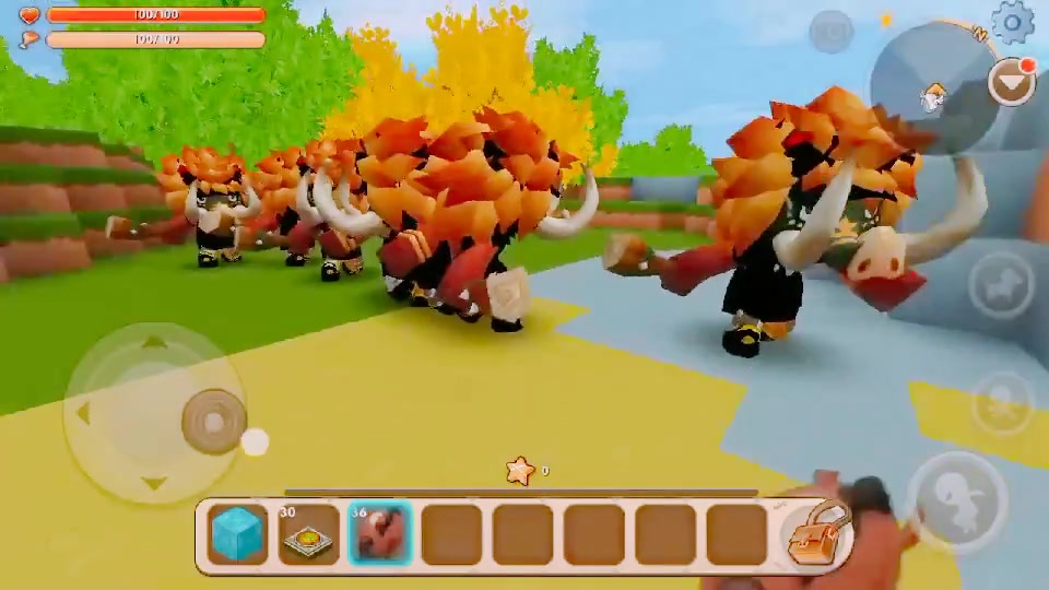 迷你世界之黑色衣服野人!