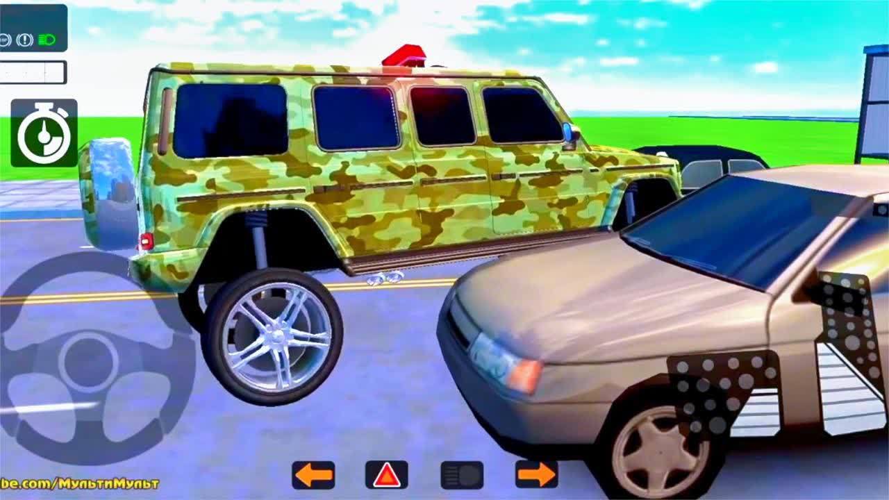 童趣:孩子们爱玩的汽车穿越山谷,高速公路驾驶模拟器游戏