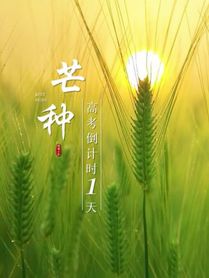 ...以偿,金榜题名,前路光明 #芒种 #高考倒计时 #节气 #成长 #祝福 #好运