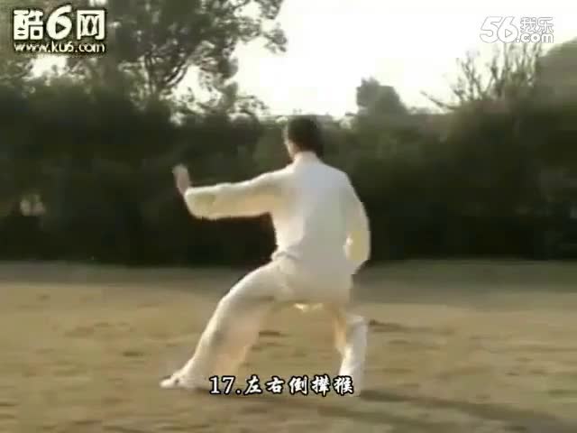 85式杨式太极拳(口令字幕背面演示)