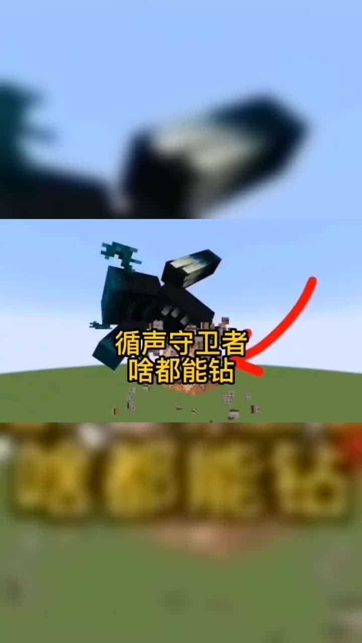 我的世界:循声守卫者能钻所有方块?